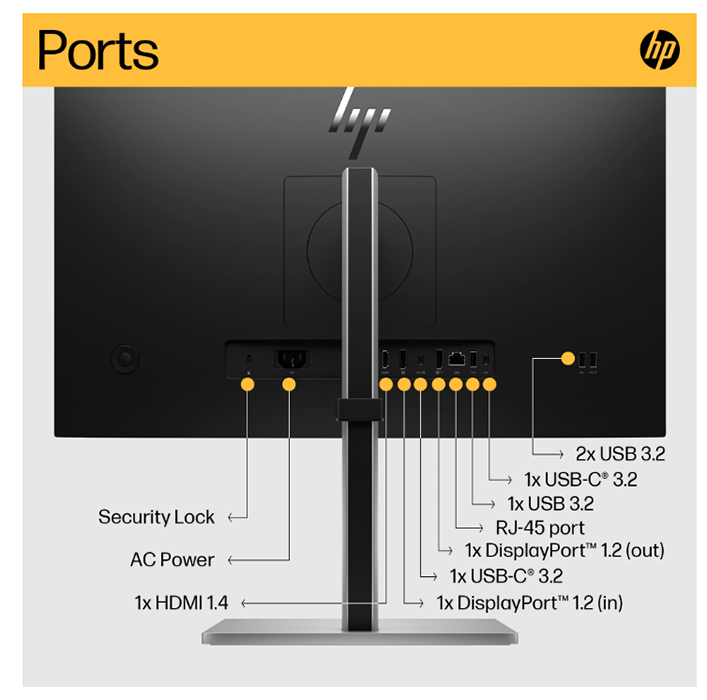 Màn hình HP E24U G5 (6N4D0AA) 23.8 inch FULL HD IPS USB Type-C Chính hãng