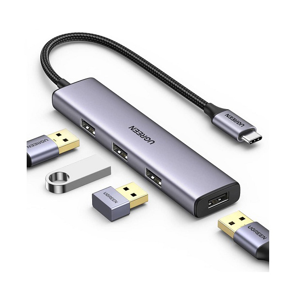 Cáp chuyển USB-C sang 4 cổng USB UGREEN (20841)