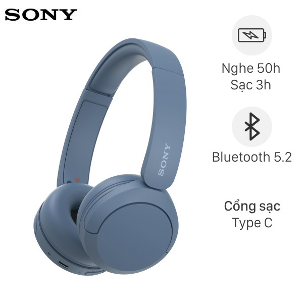 Tai nghe Bluetooth chụp tai Sony WH-CH520 Chính hãng