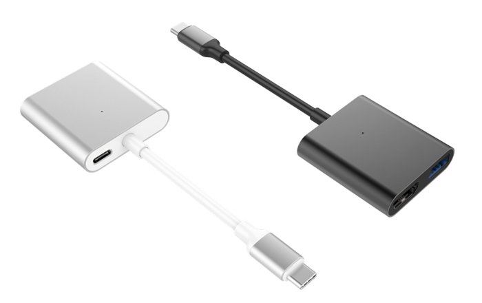 Cổng chuyển Hyperdrive 4k HDMI 3 in 1 USBC Gray(HD259-GR)